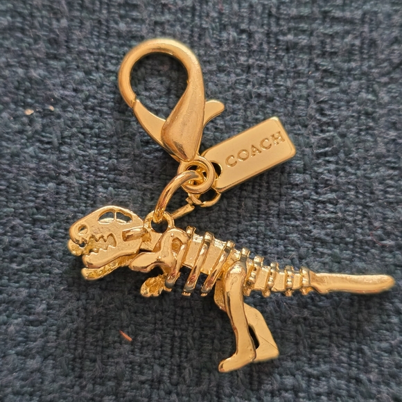 Coach | Bags | Coach Metallic Gold Trex Charmkeychain | Poshmark